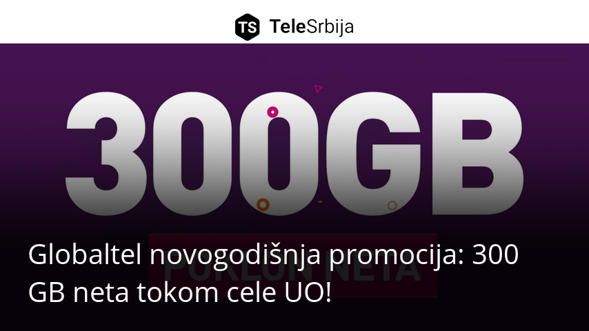Globaltel novogodišnja promocija: 300 GB neta tokom cele UO! - TeleSrbija
