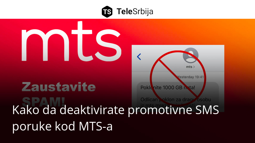 Kako da deaktivirate promotivne SMS poruke kod MTS-a - TeleSrbija