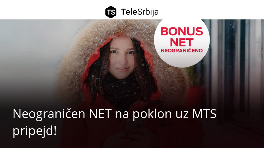 Neograničen NET na poklon uz MTS pripejd! - TeleSrbija