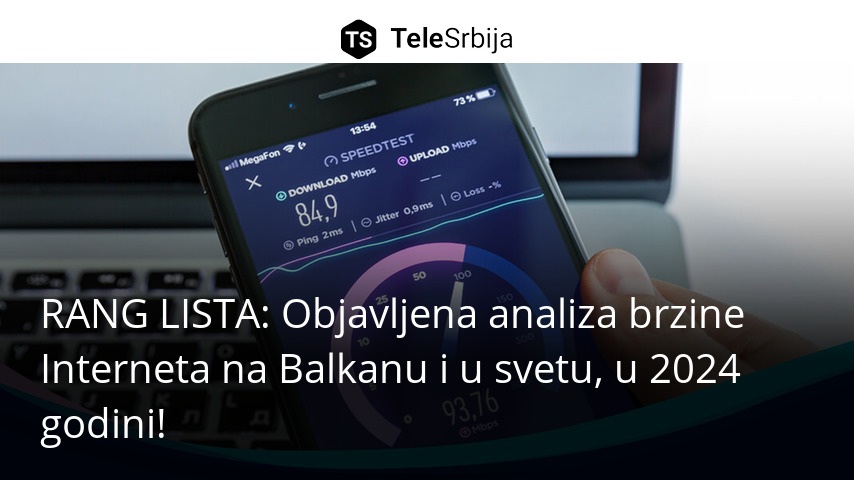 RANG LISTA: Objavljena analiza brzine Interneta na Balkanu i u svetu, u 2024 godini! - TeleSrbija