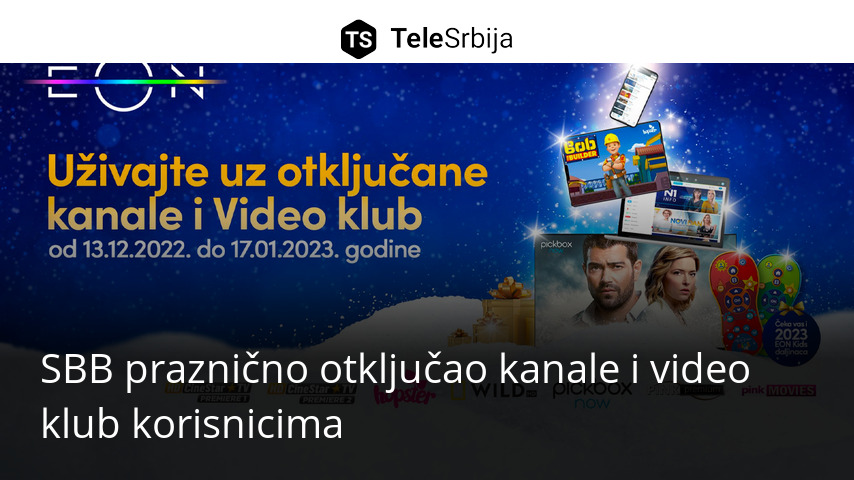 SBB praznično otključao kanale i video klub korisnicima - TeleSrbija